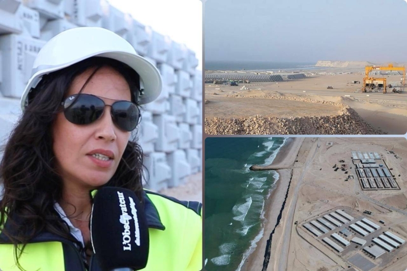 Zoom: Visite guidée du méga chantier du nouveau port Dakhla Atlantique ...
