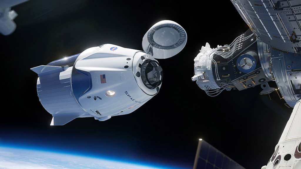 Vidéo Amarrage Réussi De La Capsule De Spacex à La Station Spatiale